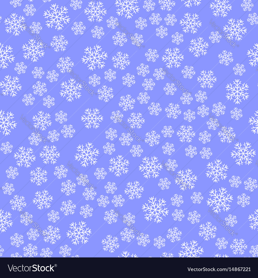 Show flakes seamless pattern Royalty Free Vector Image