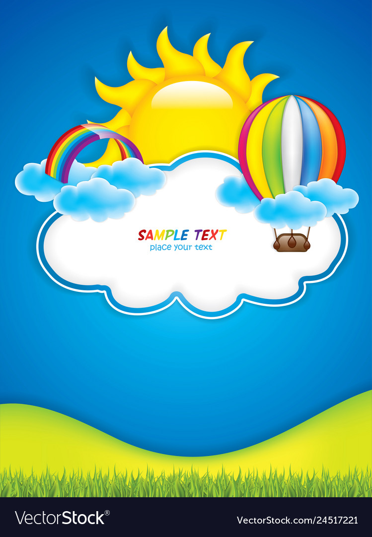 Spring frame Royalty Free Vector Image - VectorStock