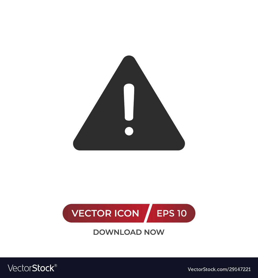 Warning icon Royalty Free Vector Image - VectorStock