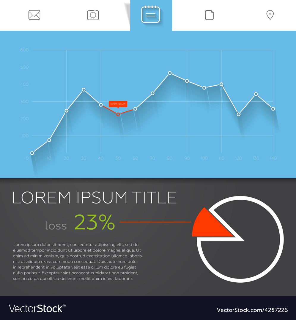 Detailed colorful infographic elements for web Vector Image