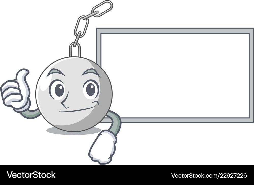 Shattering Ball with Upward Sign Royalty Free Vector Image