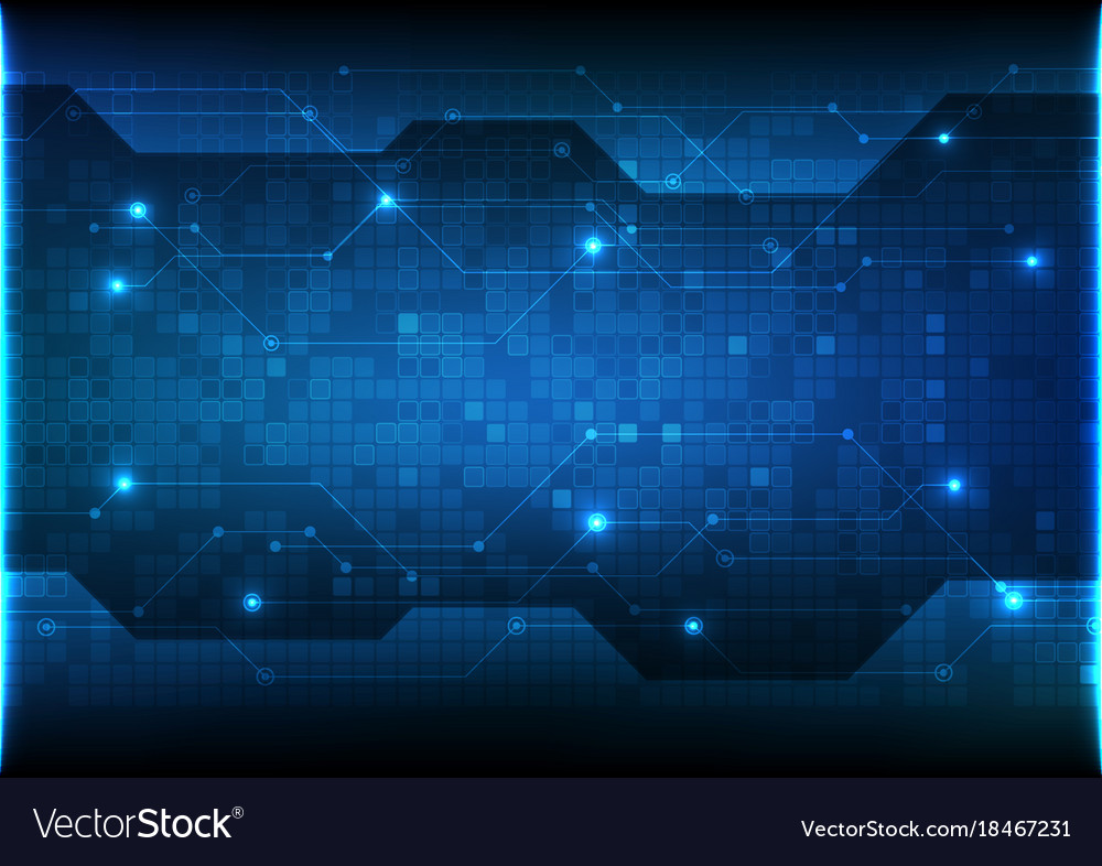 Abstract Background Technology Communication Data Vector Image