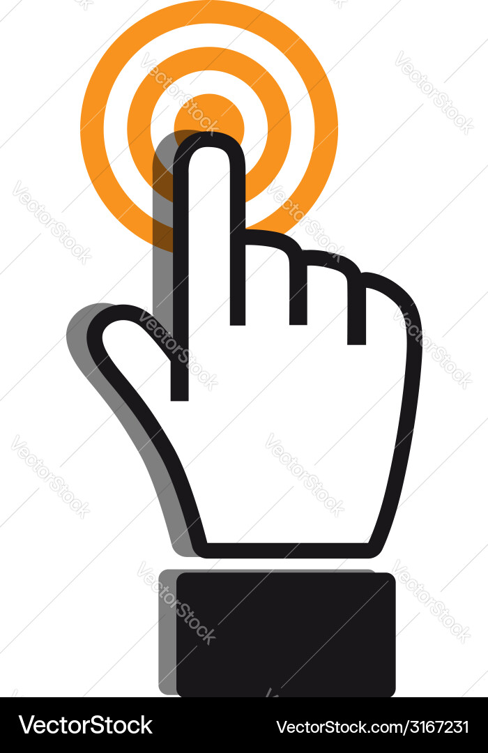 Achieving goal icon orange gray colors Royalty Free Vector