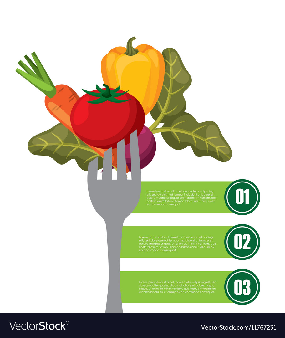 Dieting infographic presentation Royalty Free Vector Image