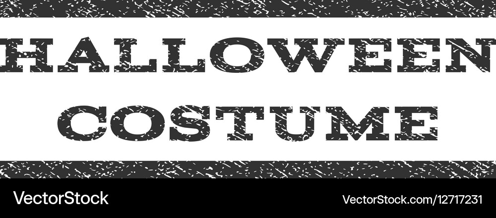 Halloween Costume Watermark Stamp Royalty Free Vector Image