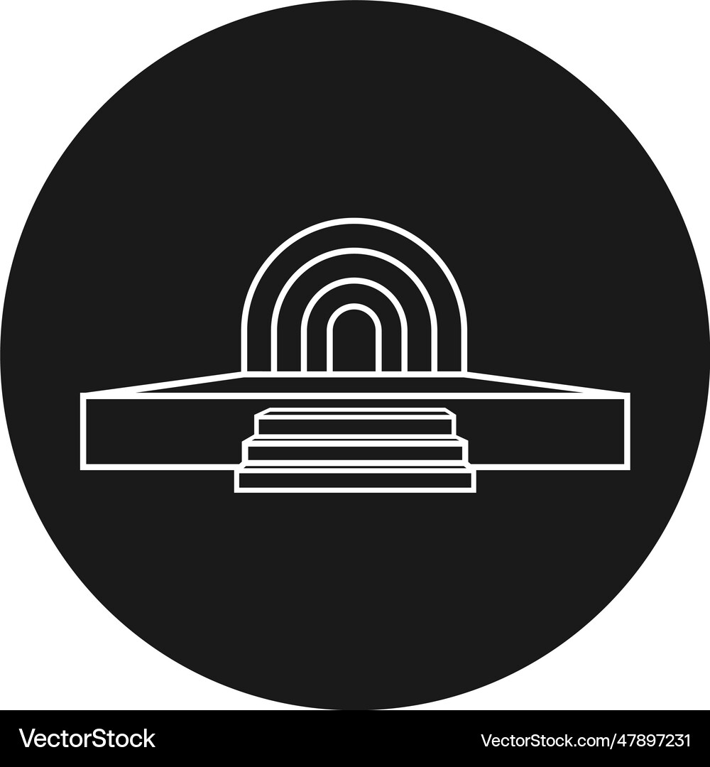 Music festival stage icon Royalty Free Vector Image