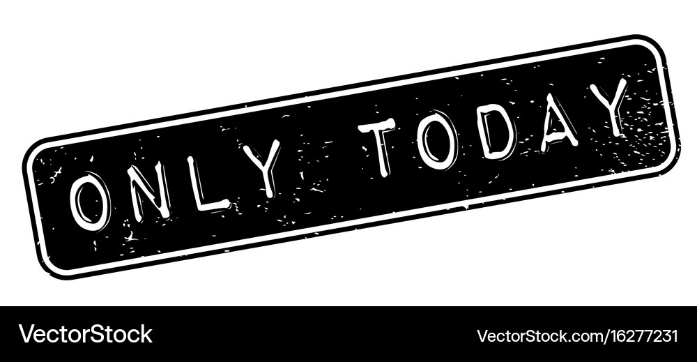 Only today rubber stamp Royalty Free Vector Image
