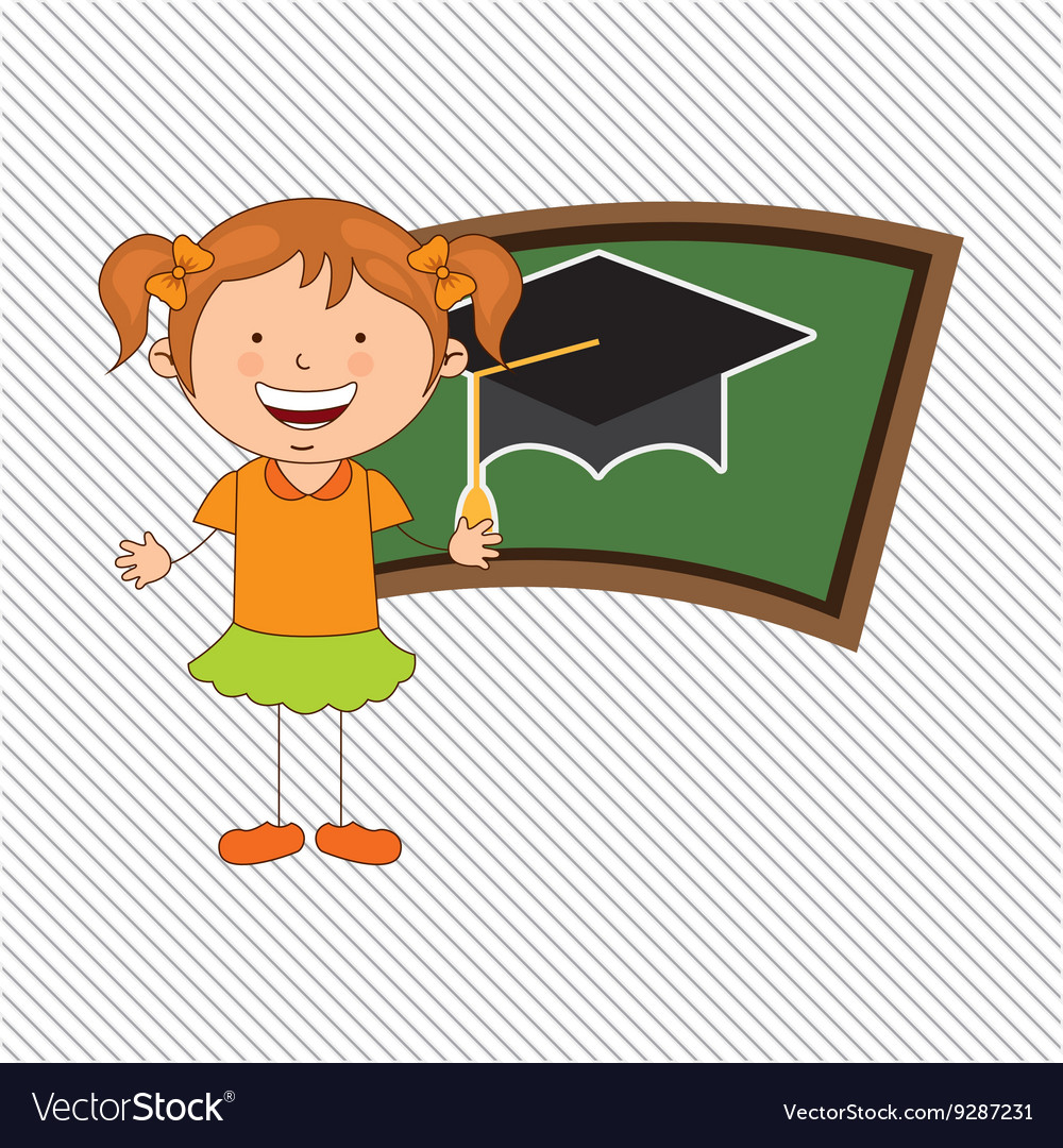 Small students design Royalty Free Vector Image