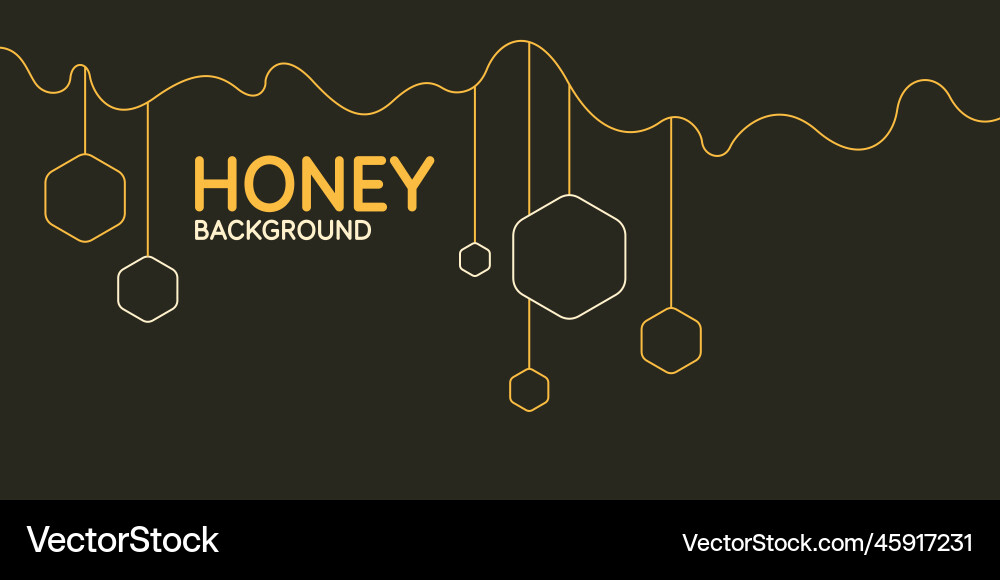 Template for the products of apiary Royalty Free Vector