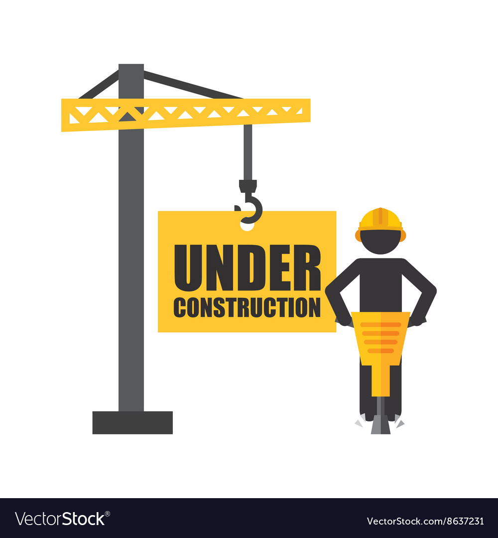 Under construction design Royalty Free Vector Image