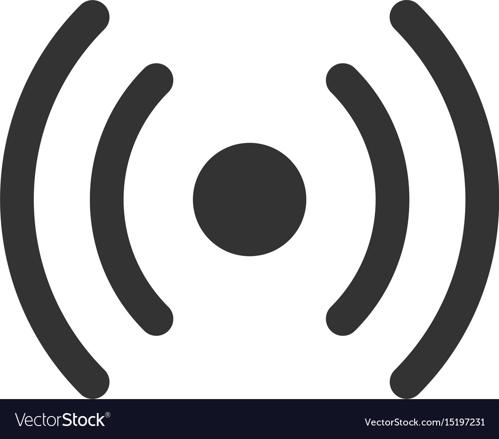 Wi-fi source flat icon Royalty Free Vector Image