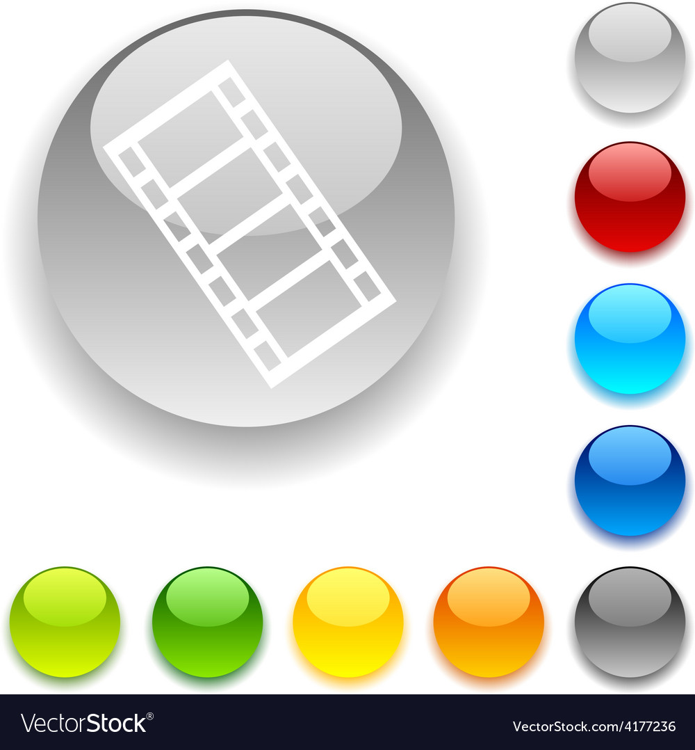 Cinema button Royalty Free Vector Image - VectorStock