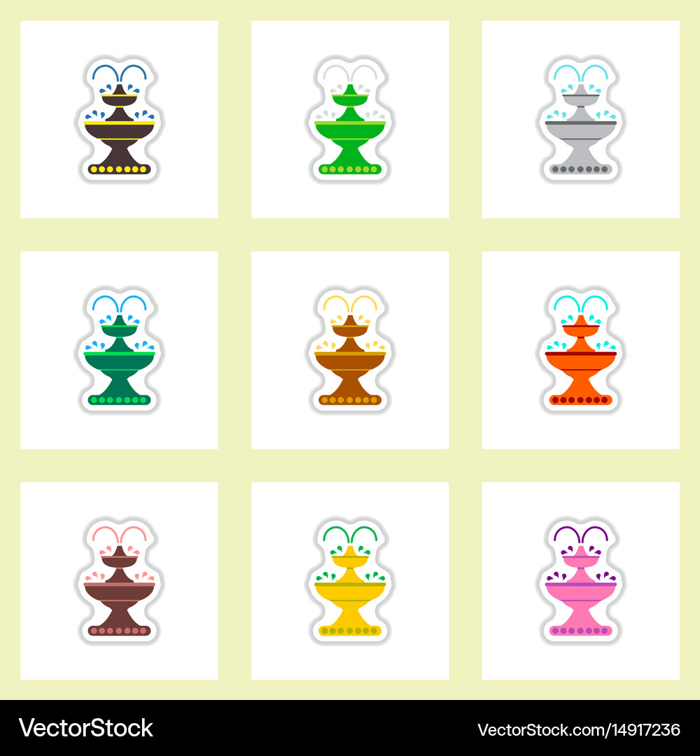 Set of labels on design sticker collection Vector Image