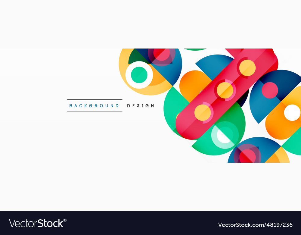Simple circles and round elements pattern Vector Image