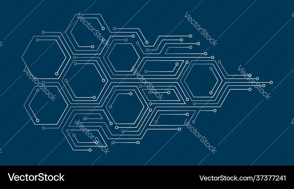 Abstract chip concept future Royalty Free Vector Image