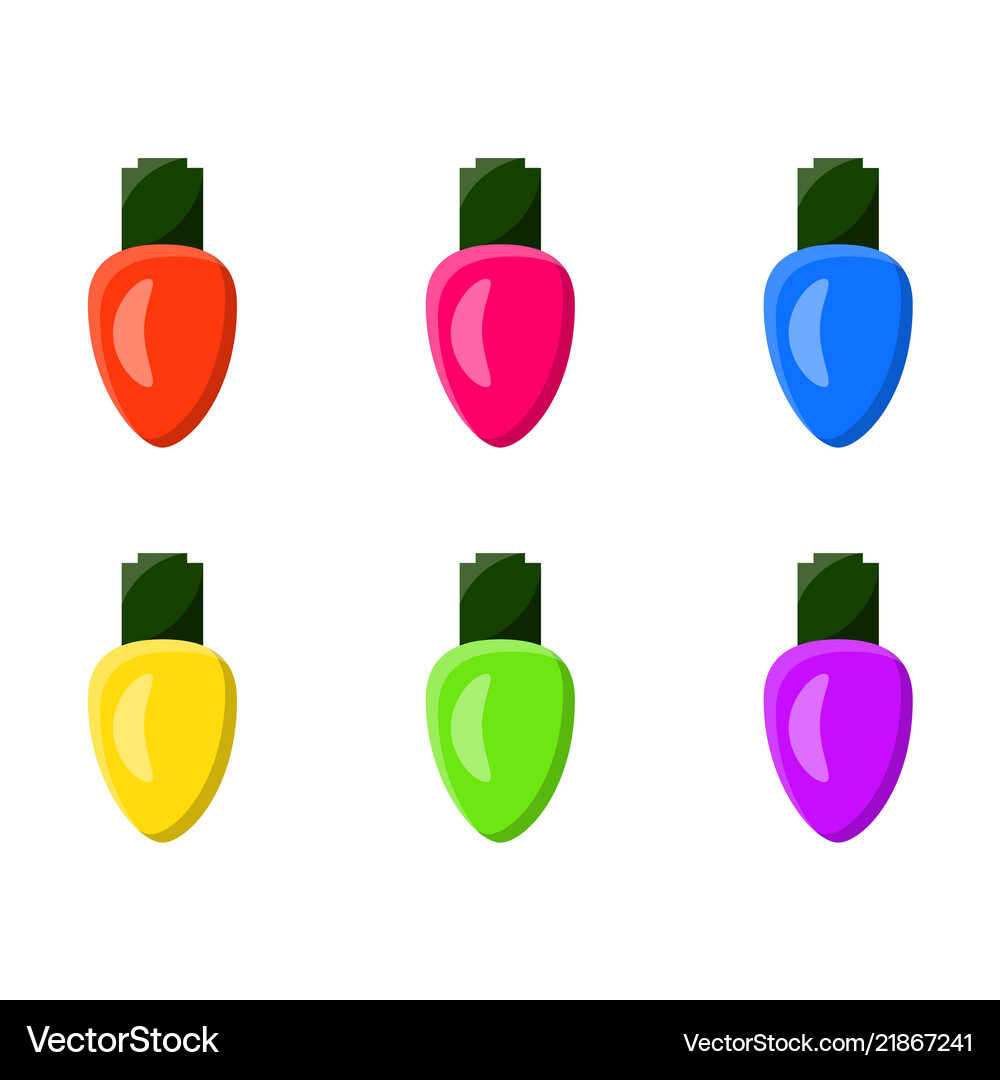 Christmas Light Bulb Clipart