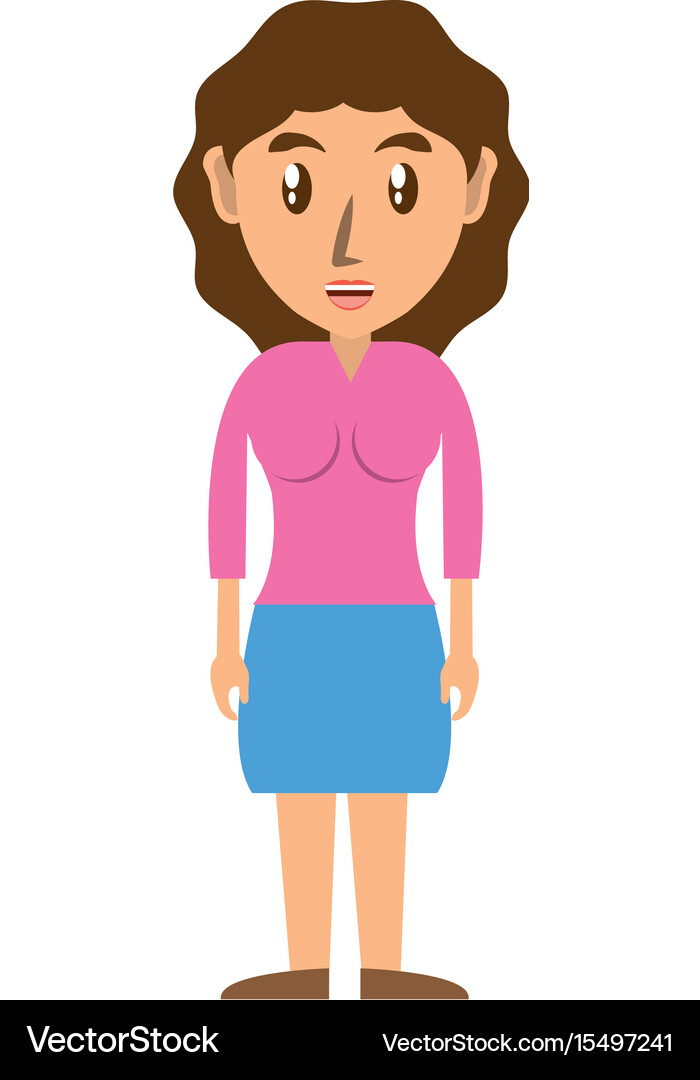 Young woman cartoon Royalty Free Vector Image - VectorStock