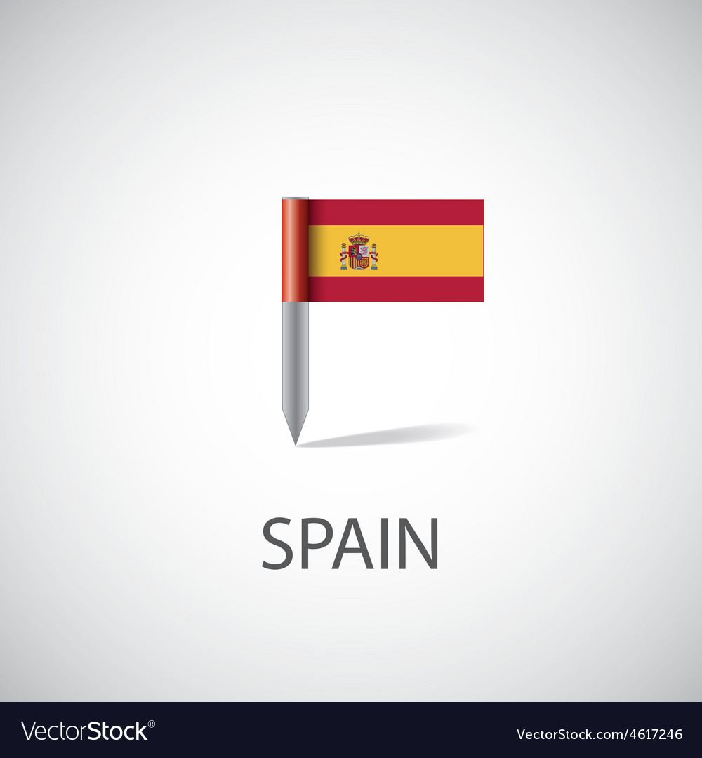 Spain flag Royalty Free Vector Image - VectorStock