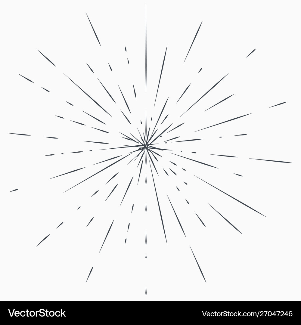 Sun burst star burst sunshine radiating from Vector Image