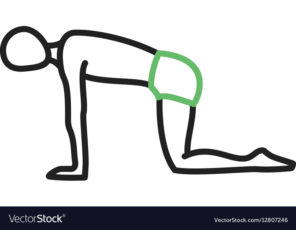 Table pose Royalty Free Vector Image - VectorStock