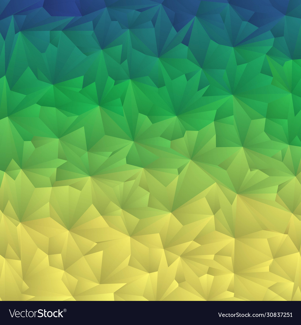 Abstract blue green triangular background layout Vector Image