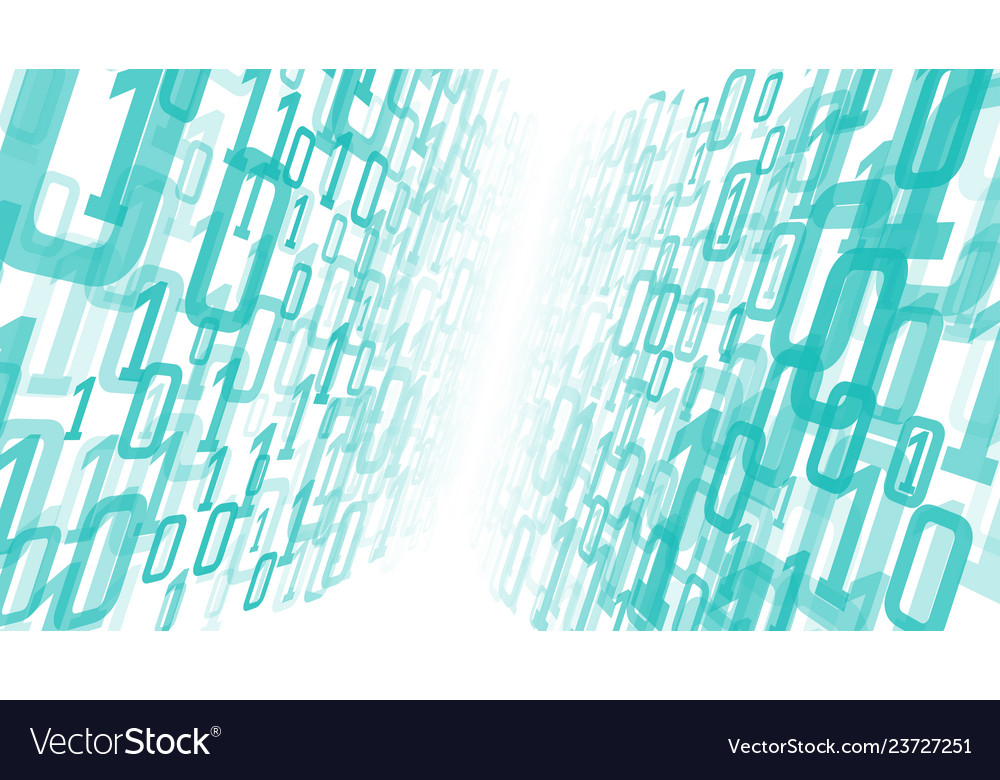 Cyberspace digital computer cloud random numbers Vector Image