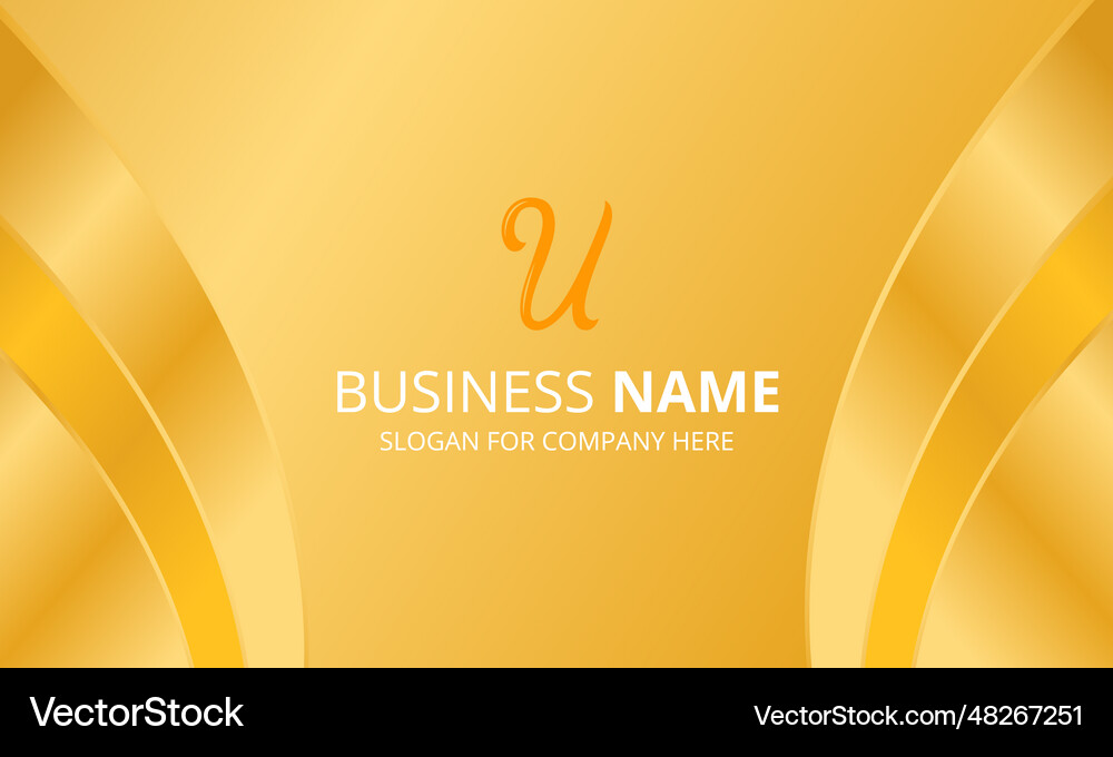 Modern golden luxury business presentation Vector Image