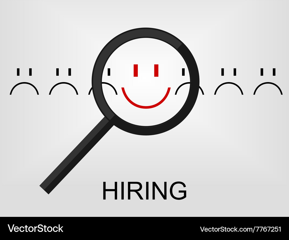 Selection of smiling faces from the sad number Vector Image