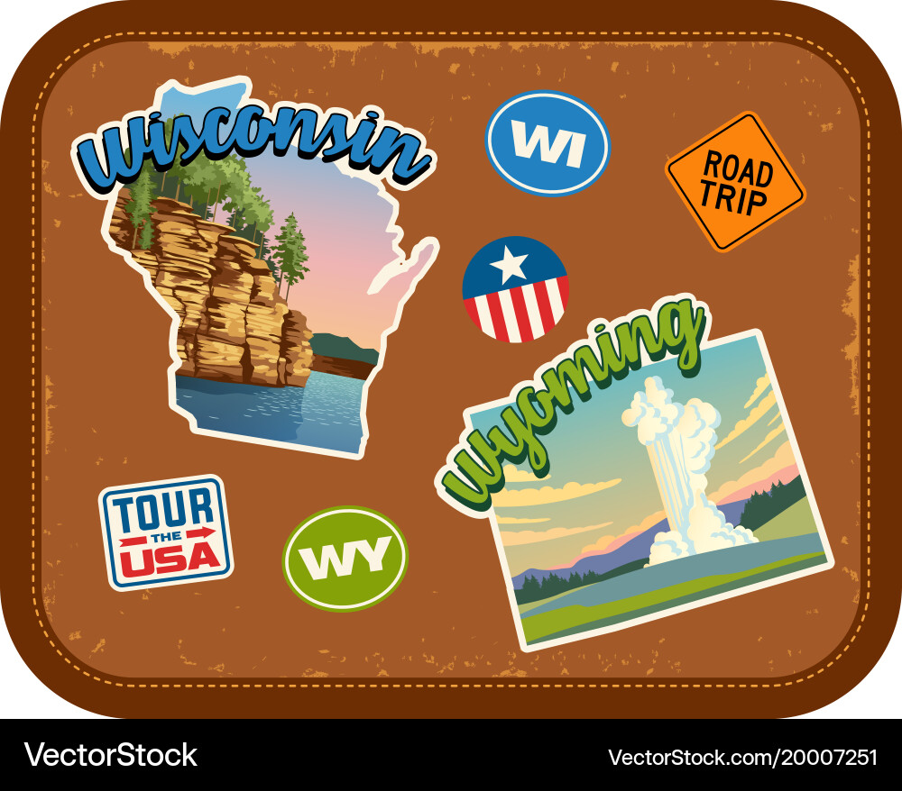 Free Travel Stickers Clipart