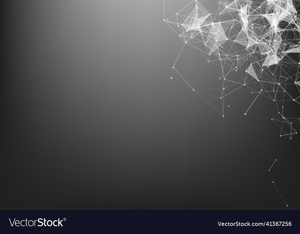 Abstract gray background futuristic technology Vector Image