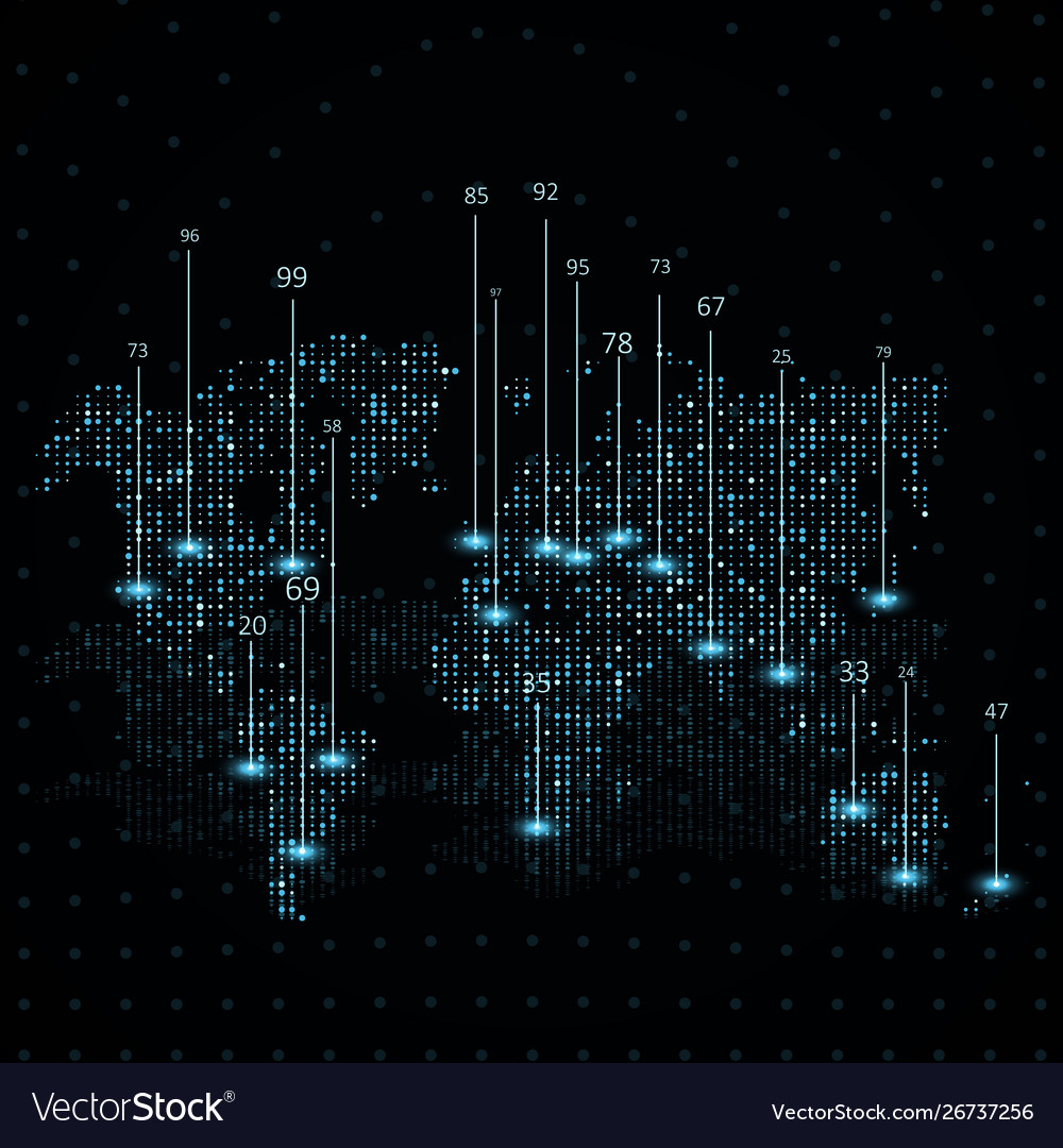 Abstract infographics visualization Royalty Free Vector