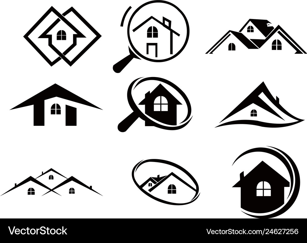 Home house real estate Royalty Free Vector Image