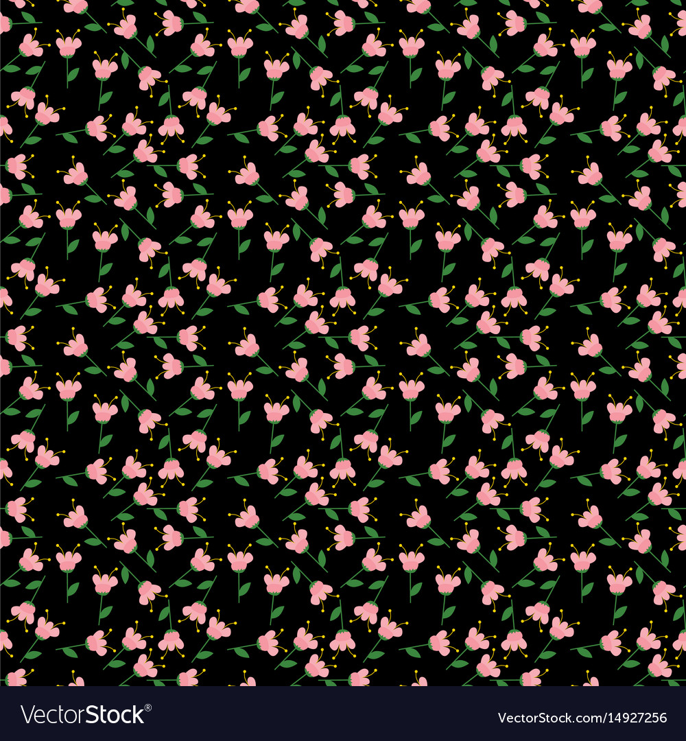 Seamless flowers pattern Royalty Free Vector Image