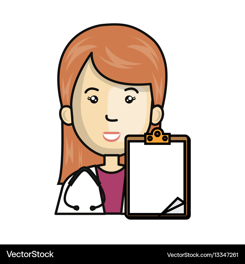 Health professional avatar character Royalty Free Vector