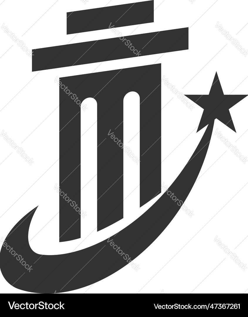 Law logo template icon brand identity isolated Vector Image