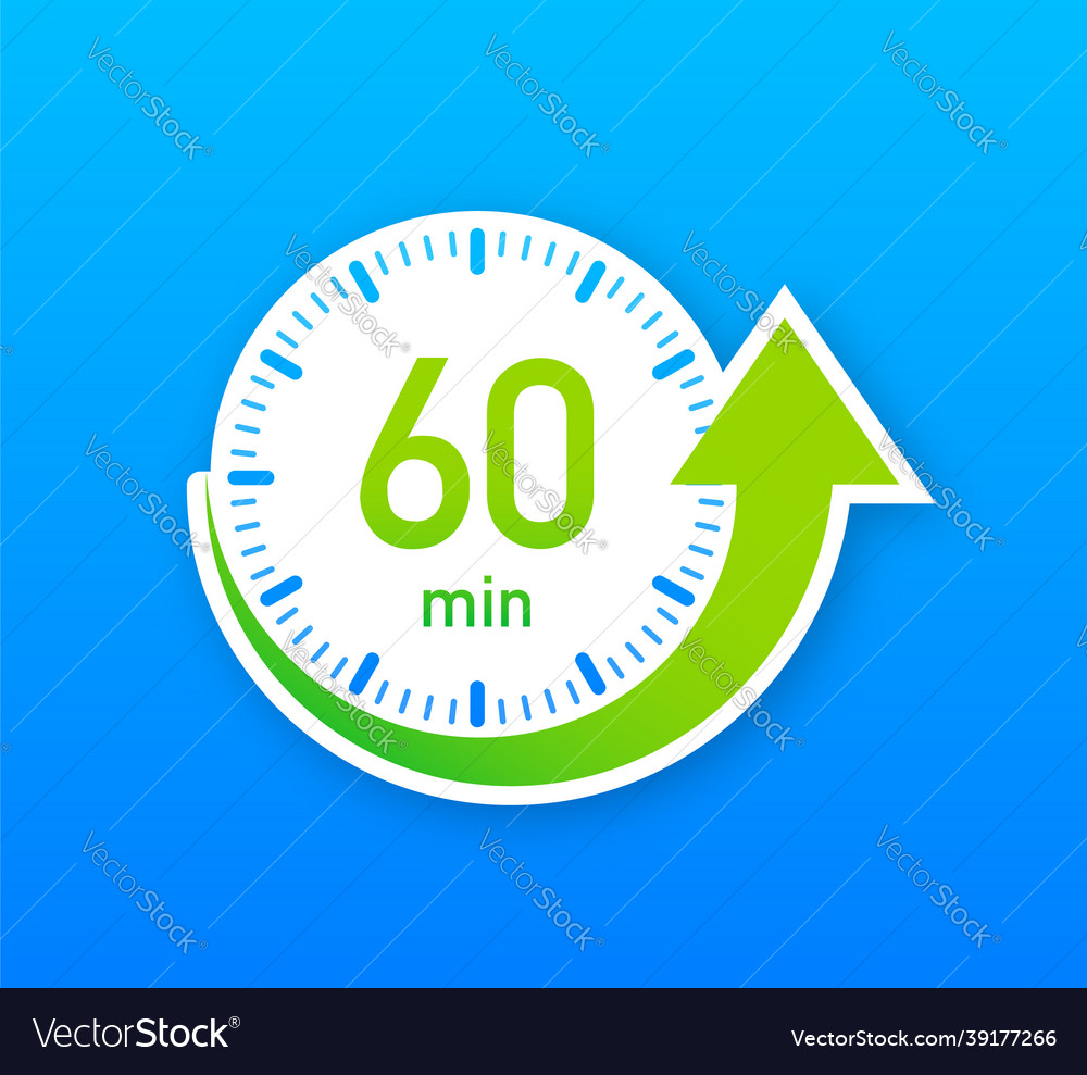 60 minutes stopwatch icon stopwatch Royalty Free Vector 60 minutes stopwatch icon stopwatch Royalty Free Vector
