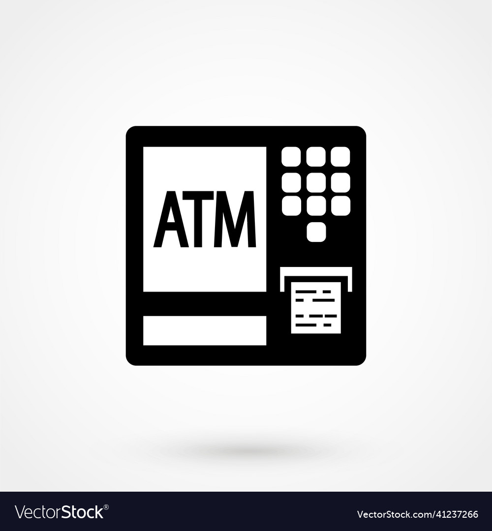 Atm icon Royalty Free Vector Image - VectorStock