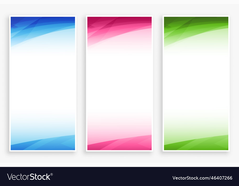Empty banner backdrop with abstract color shapes Vector Image Empty banner backdrop with abstract color shapes Vector Image