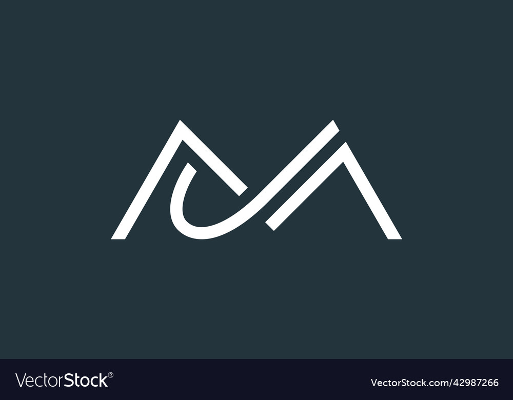 Initial letter mj logo design template Royalty Free Vector Initial letter mj logo design template Royalty Free Vector
