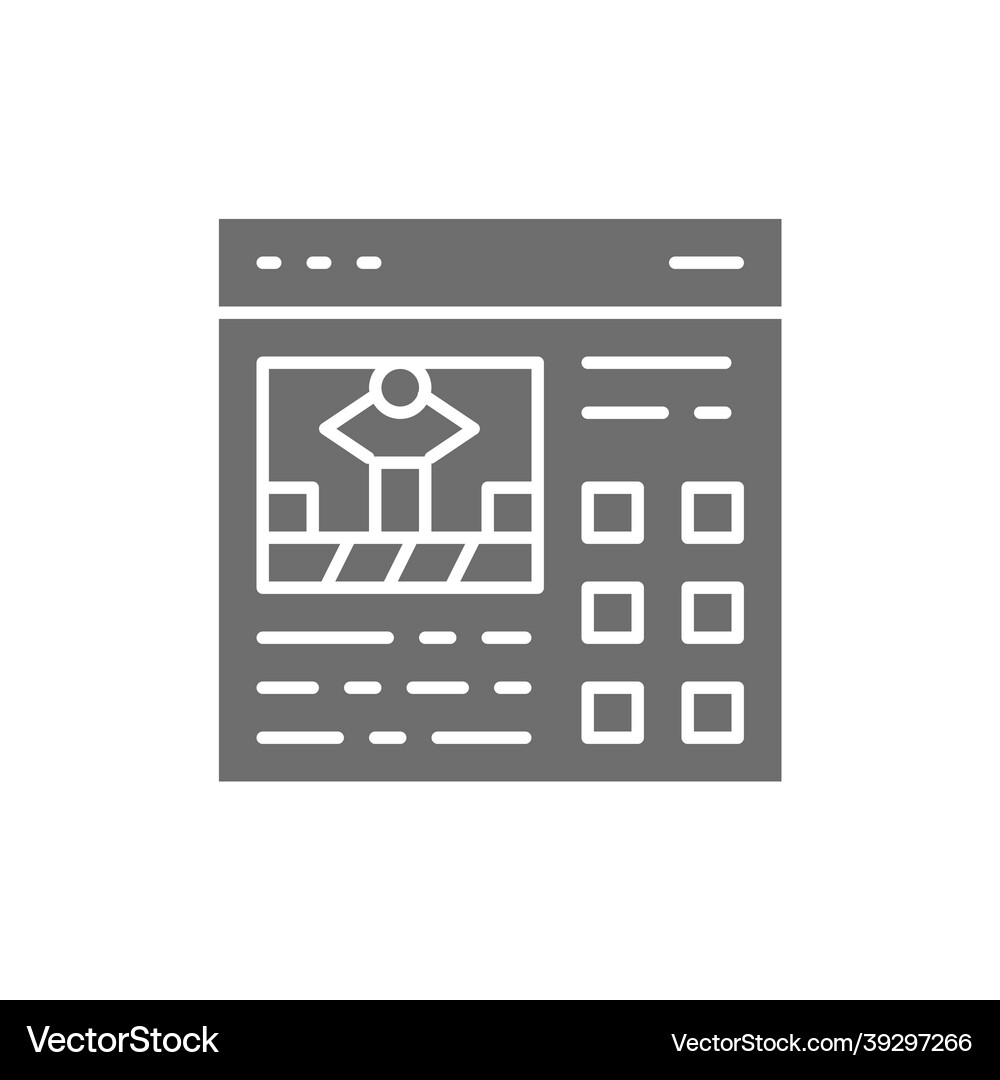 Project presentation manual to mechanism grey Vector Image
