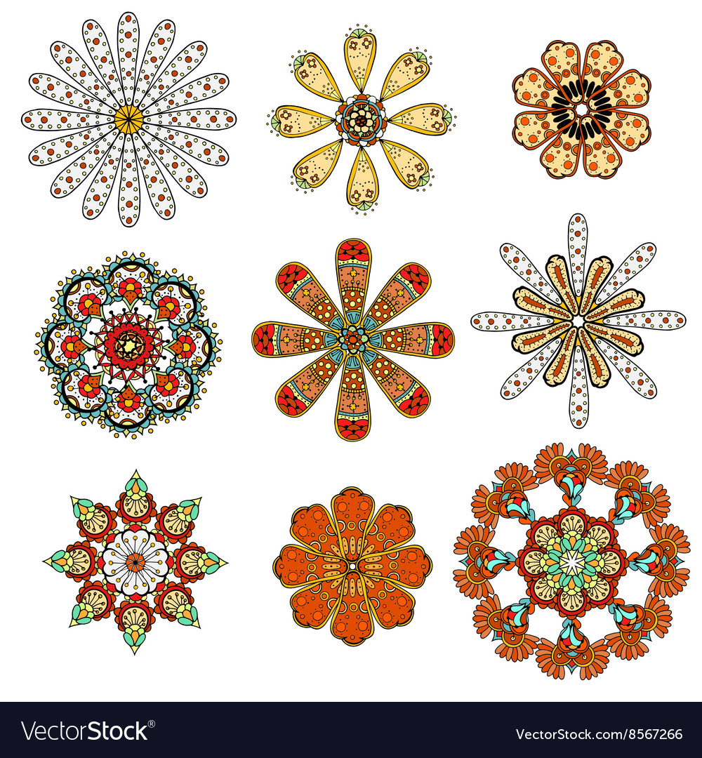 Round abstract pattern Royalty Free Vector Image