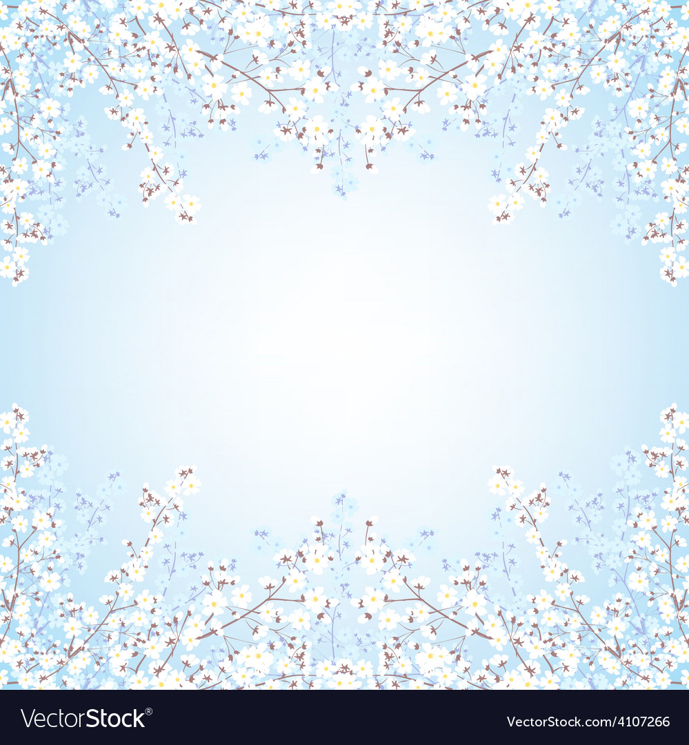 Tree branches frame Royalty Free Vector Image - VectorStock