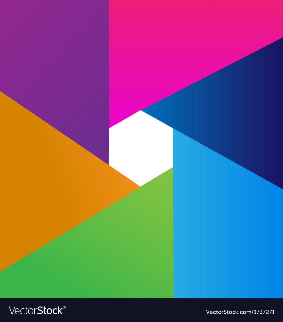 Abstract colorful geometric design Royalty Free Vector Image