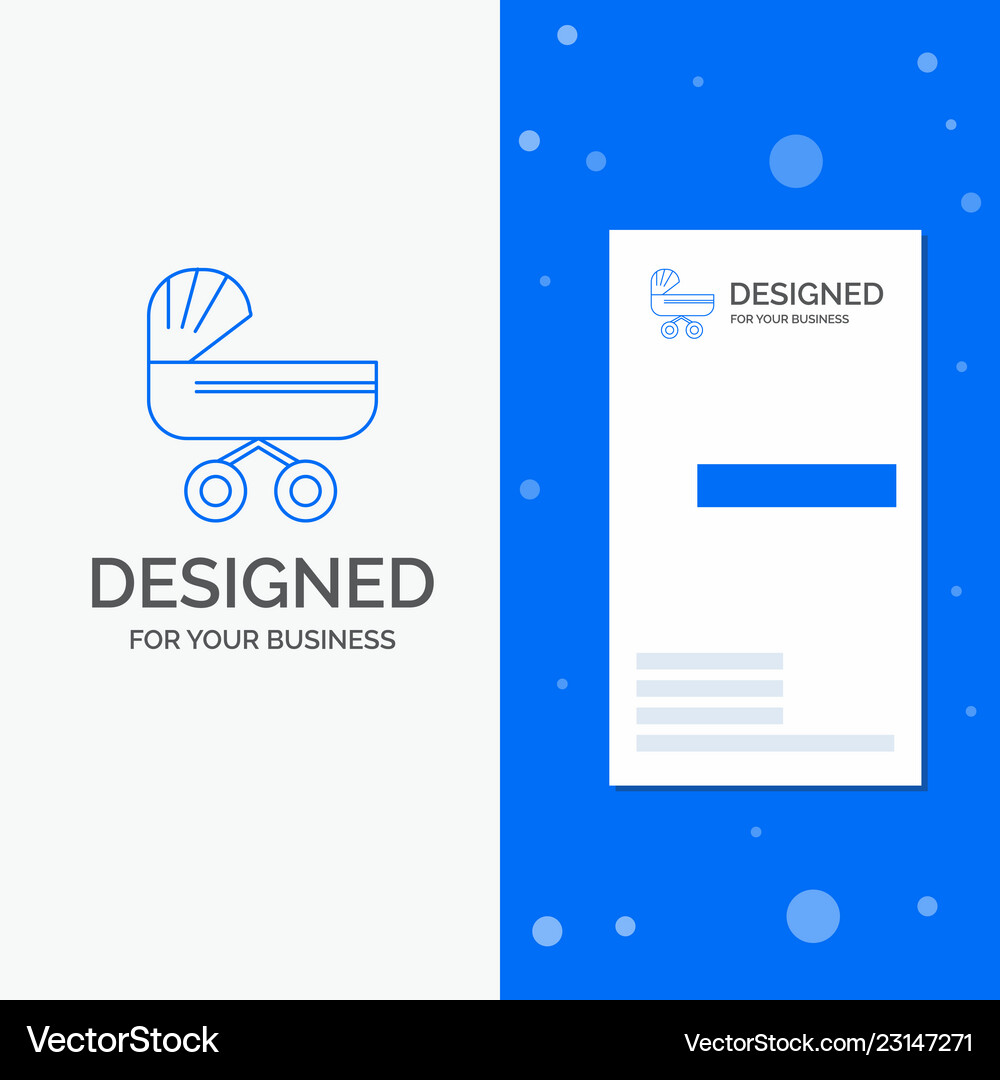 Baby Stroller Business Logo Royalty Free Vector Image