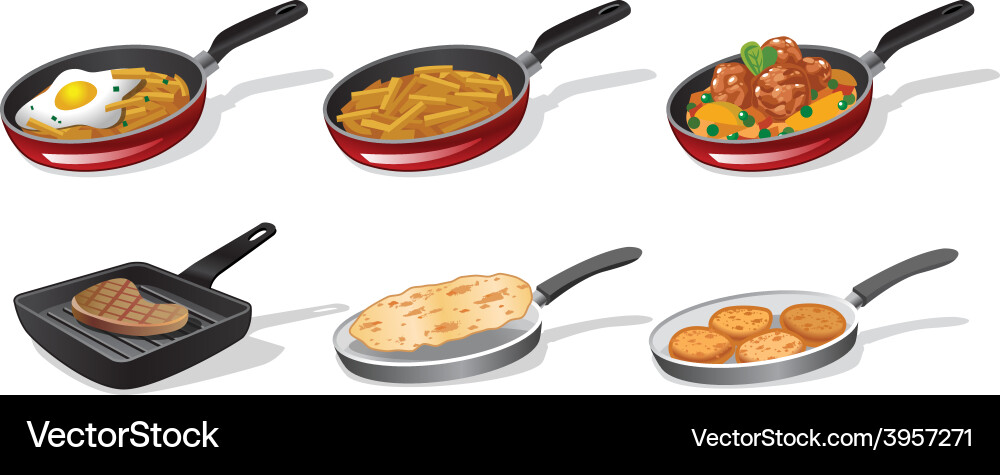Cooking icons Royalty Free Vector Image - VectorStock