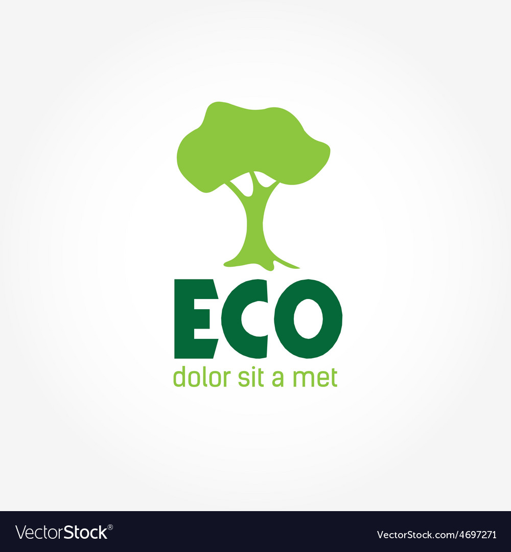 Eco tree Royalty Free Vector Image - VectorStock