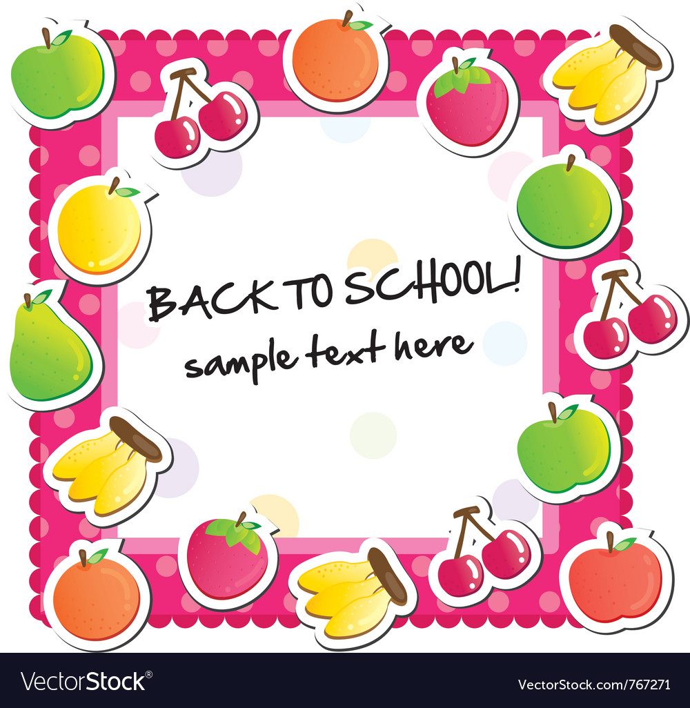 Fruit frame Royalty Free Vector Image - VectorStock