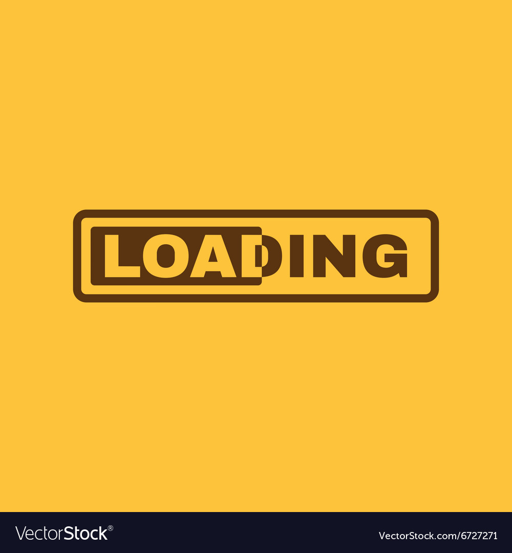 Loading icon preloader symbol flat Royalty Free Vector Image