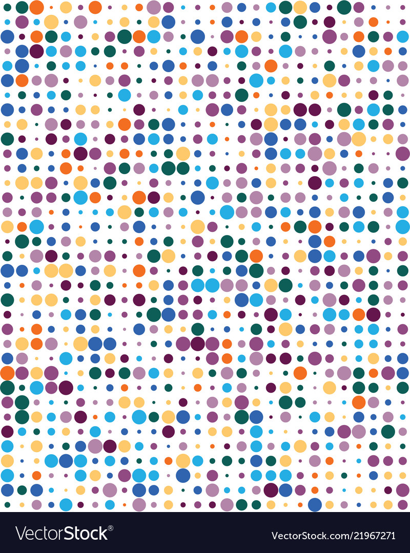Pattern with colorful dots Royalty Free Vector Image