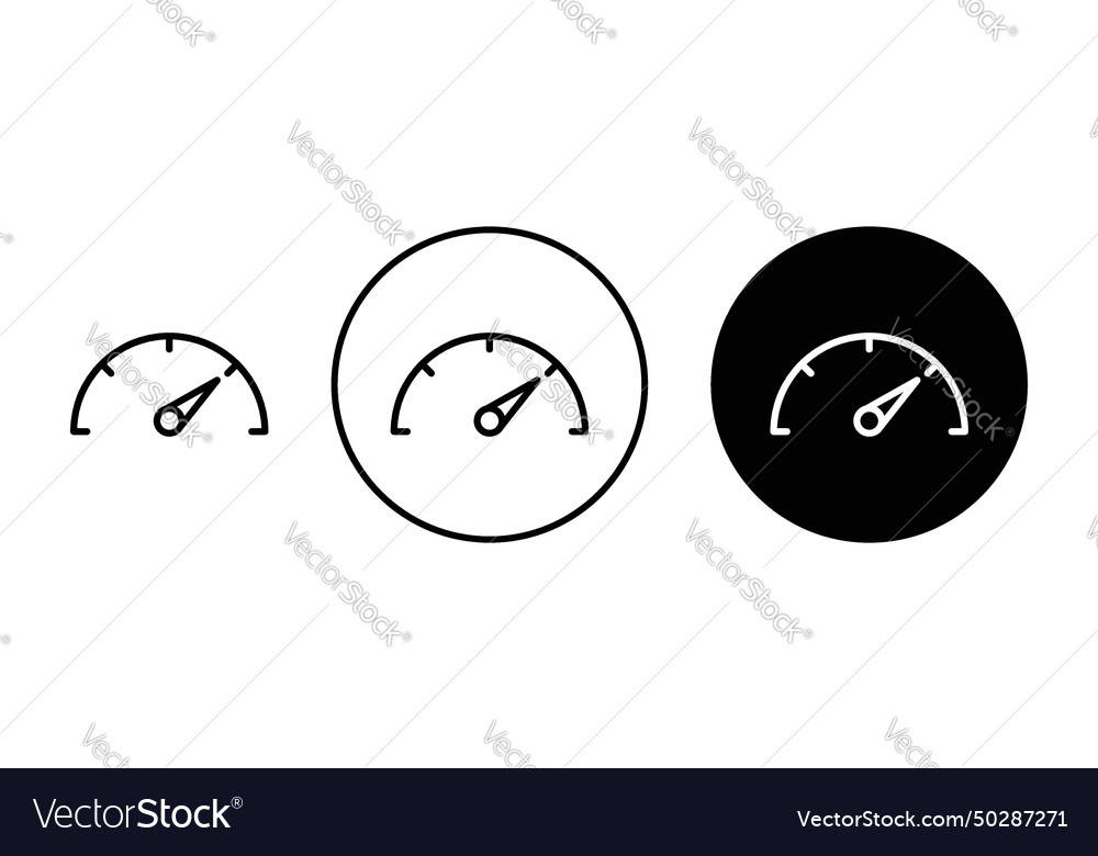 Performance indicator icon Royalty Free Vector Image